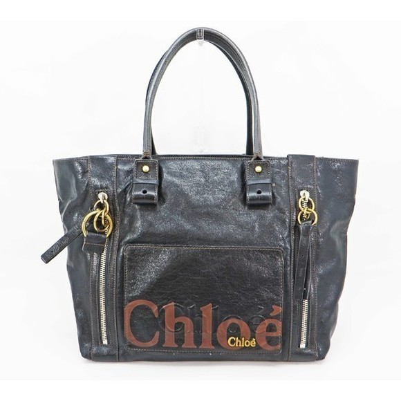 Chloe | Bags | Chloe Eclipse Black Leather Tote Bag Black | Poshmark